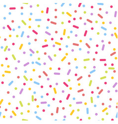 Confetti seamless pattern multicolored shape in Vector Image