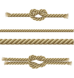 Rope knots set Royalty Free Vector Image - VectorStock