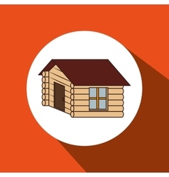 Mountain cabin Royalty Free Vector Image - VectorStock