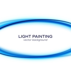 Banner design with blue light curves Royalty Free Vector