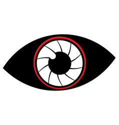 Flat cyborg eye Royalty Free Vector Image - VectorStock