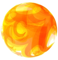 Magic sphere cartoon glowing energy balls Vector Image