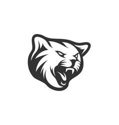 Cat esport gaming mascot logo template modern Vector Image