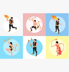 Fire icon set Royalty Free Vector Image - VectorStock