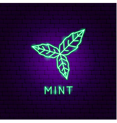 Green mint Royalty Free Vector Image - VectorStock