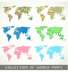 Outlines world map Royalty Free Vector Image - VectorStock