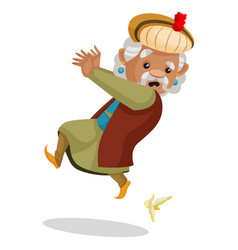 Birbal cartoon character Royalty Free Vector Image
