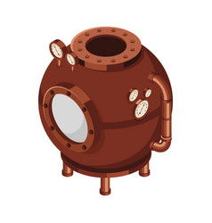 Steampunk machine icon Royalty Free Vector Image