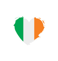 Horizontal frame and border with ireland flag Vector Image