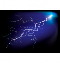 Lightning silhouette high voltage electrical Vector Image