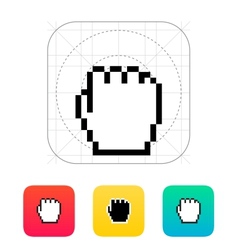 8 bit thumb up icon Royalty Free Vector Image - VectorStock