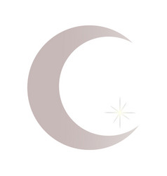 Abstract moon shape Royalty Free Vector Image - VectorStock