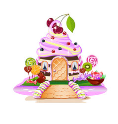 Candy land Royalty Free Vector Image - VectorStock