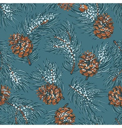 Spruce seamless pattern Royalty Free Vector Image
