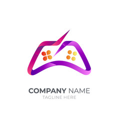 Moon game logo Royalty Free Vector Image - VectorStock