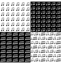 Musical notes seamless pattern Royalty Free Vector Image