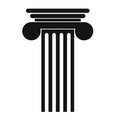 Italian column icon simple style Royalty Free Vector Image
