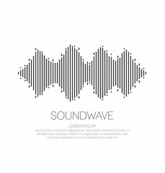 Sound wave music production logo and symbol Vector Image