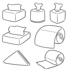 Tissue paper cartoon Royalty Free Vector Image