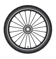 Isolated bicycle wheel Royalty Free Vector Image
