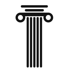 Italian column icon simple style Royalty Free Vector Image