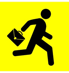 Flat running man athletic boy run animation Vector Image