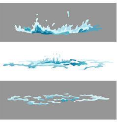 Explode animation effect cartoon explosion Vector Image