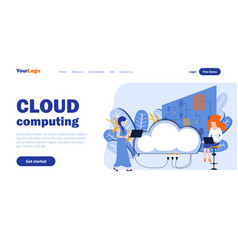 Cloud computing Royalty Free Vector Image - VectorStock