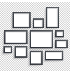 Blank picture gallery presentation paper posters Vector Image