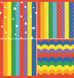 Rainbow colorful stripes abstract background 02 Vector Image