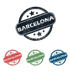 Grunge rubber stamp of barcelona spain Royalty Free Vector