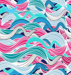 Abstract seamless pattern waves Royalty Free Vector Image