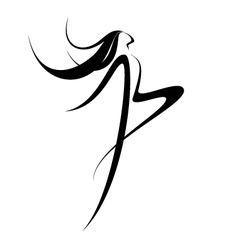 Ballet dancer isolated Royalty Free Vector Image