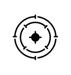 Aim or crosshair linear icon target line Vector Image