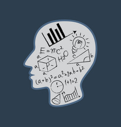 Student mathematics smart solutions Royalty Free Vector