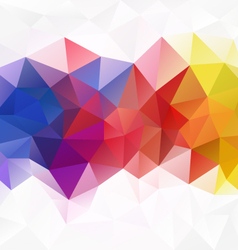Color full spectrum rainbow polygon triangular Vector Image