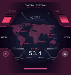 Interface ui design graphic hud Royalty Free Vector Image