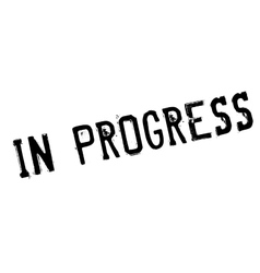 In progress rubber stamp Royalty Free Vector Image