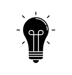 Light bulb yellow rgb color icon idea emoji Vector Image