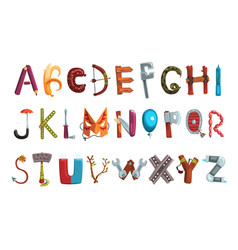 Small letters Royalty Free Vector Image - VectorStock