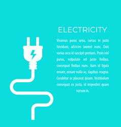 Electricity services poster banner design Vector Image
