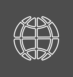 Planet earth icon Royalty Free Vector Image - VectorStock