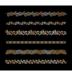 Floral border pattern frame Royalty Free Vector Image