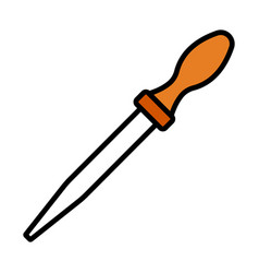 Chemistry laboratory dropper Royalty Free Vector Image