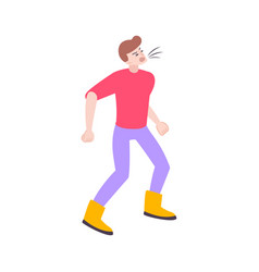 Stressed man icon Royalty Free Vector Image - VectorStock