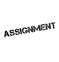 Assignment rubber stamp Royalty Free Vector Image