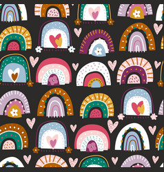 Childish seamless pattern with cute hand drawn Vector Image