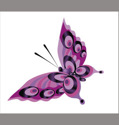 Cartoon funny butterfly Royalty Free Vector Image