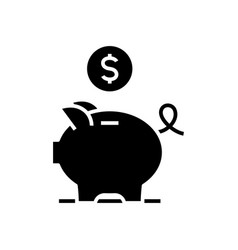 Income black icon concept Royalty Free Vector Image