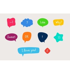 Speech bubbles Royalty Free Vector Image - VectorStock